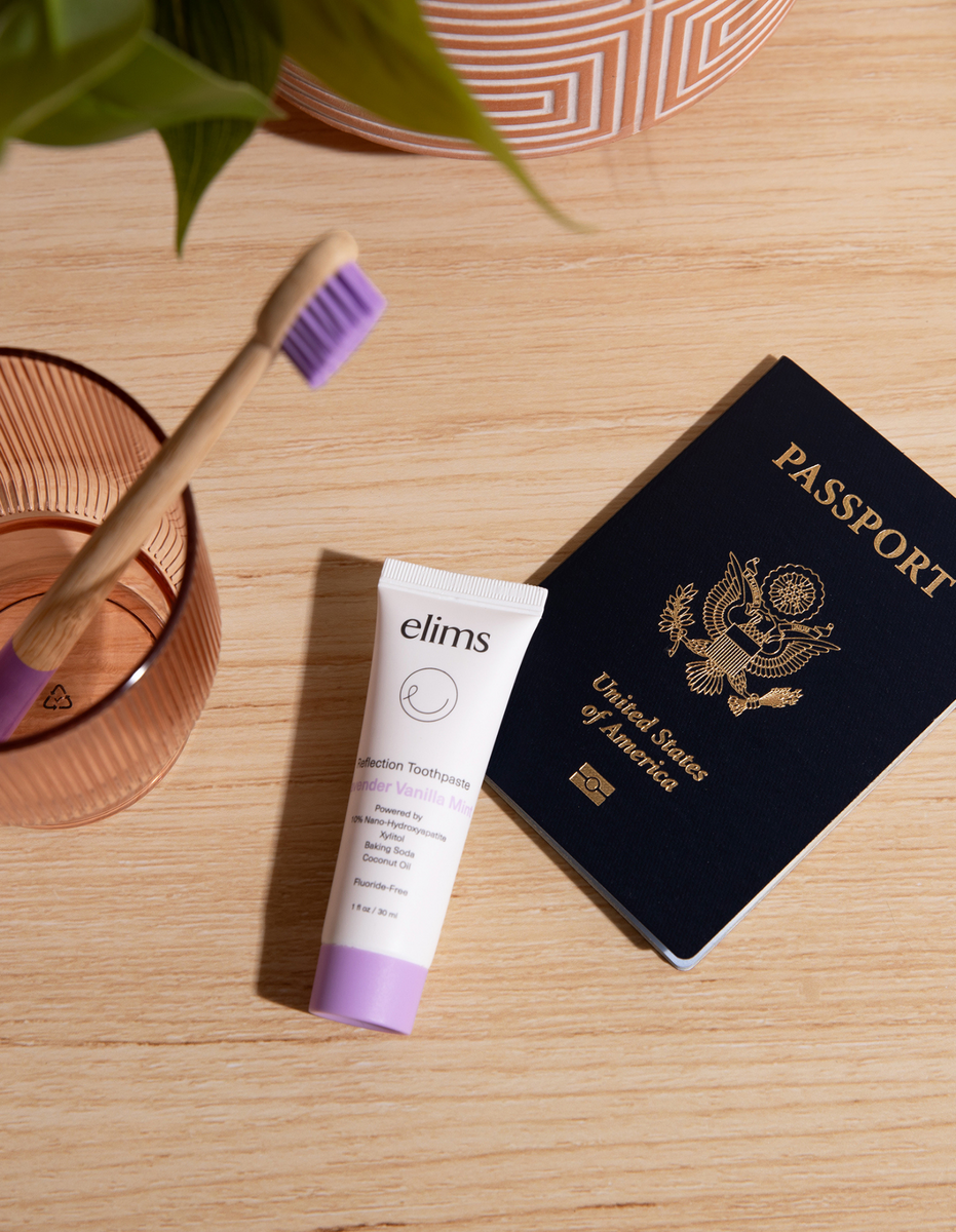 Travel Size Toothpaste in Lavender Vanilla Mint (1 oz) – ELIMS