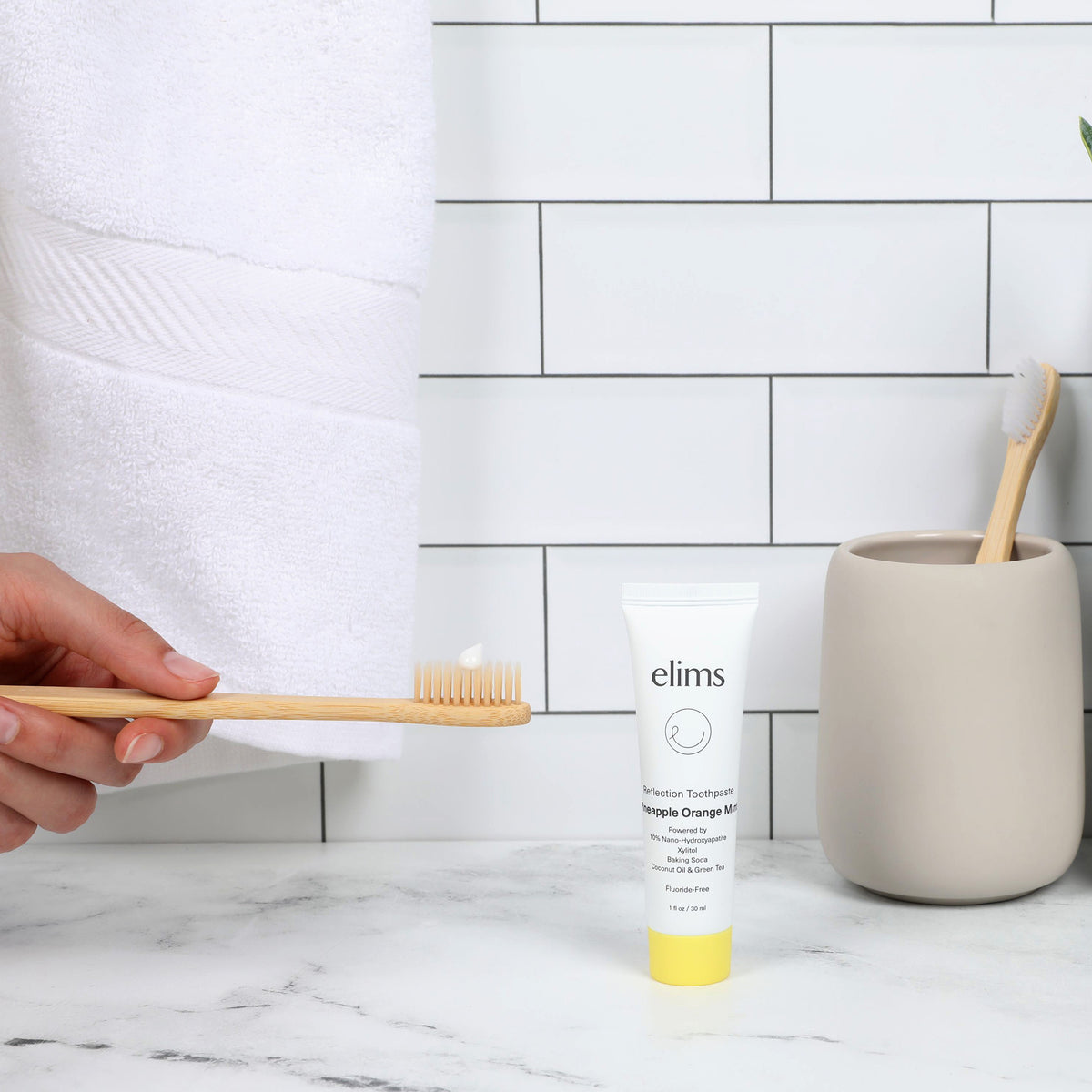 Travel Size Toothpaste in Pineapple Orange Mint (1 oz) – ELIMS